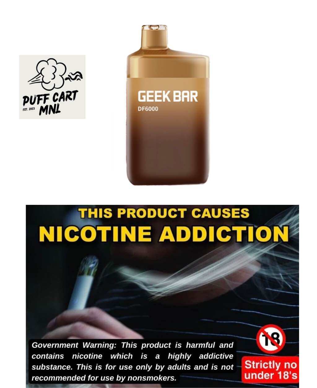 GEEKBAR DF6000 6K PUFFS DISPOSABLE 5% | Lazada PH