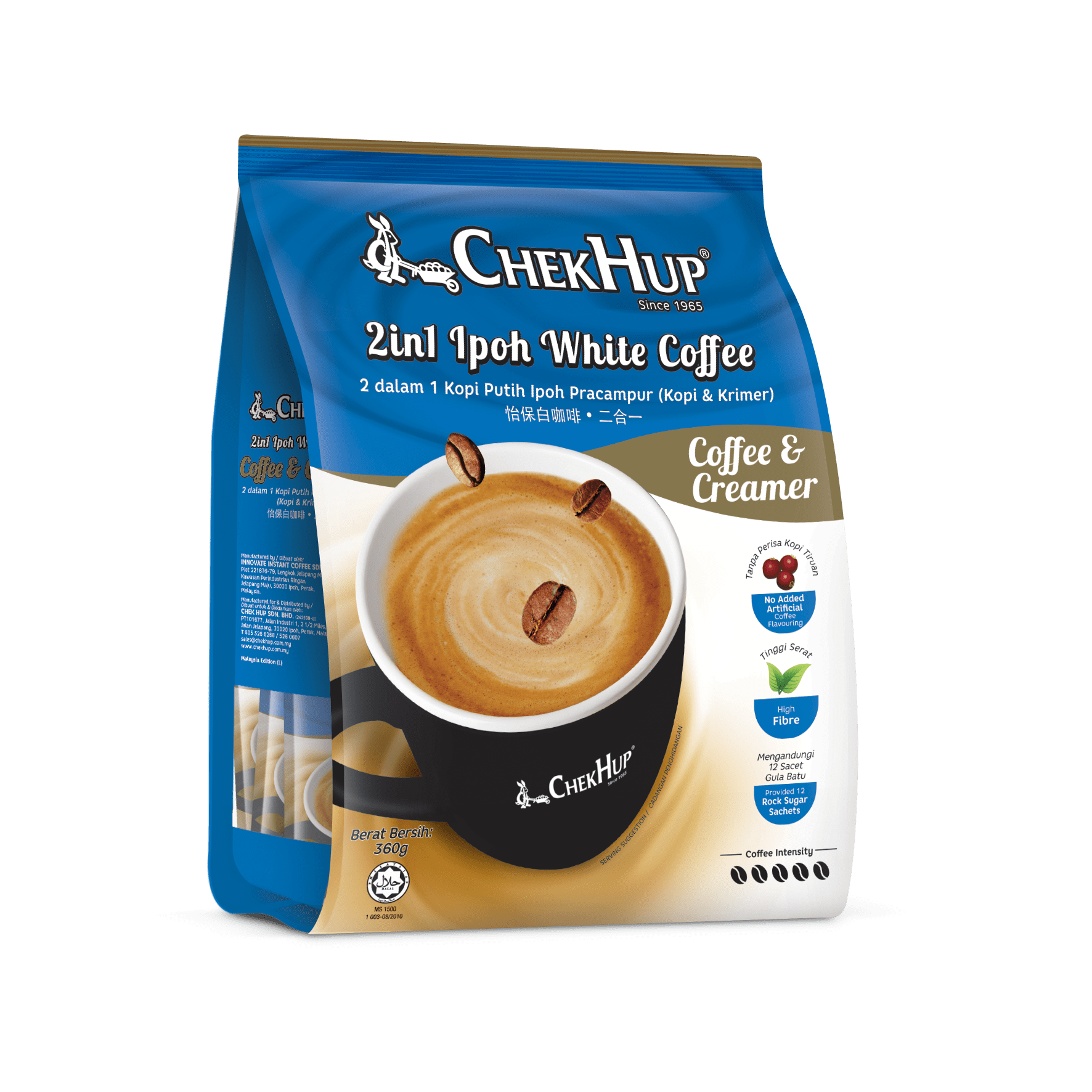 CHEK HUP 2-In-1 White Coffee - COFFEE AND CREAMER (12 Sachets) | Lazada PH