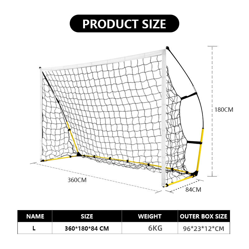 Folding Football Goal Portable goal Adult and Children three-five ...