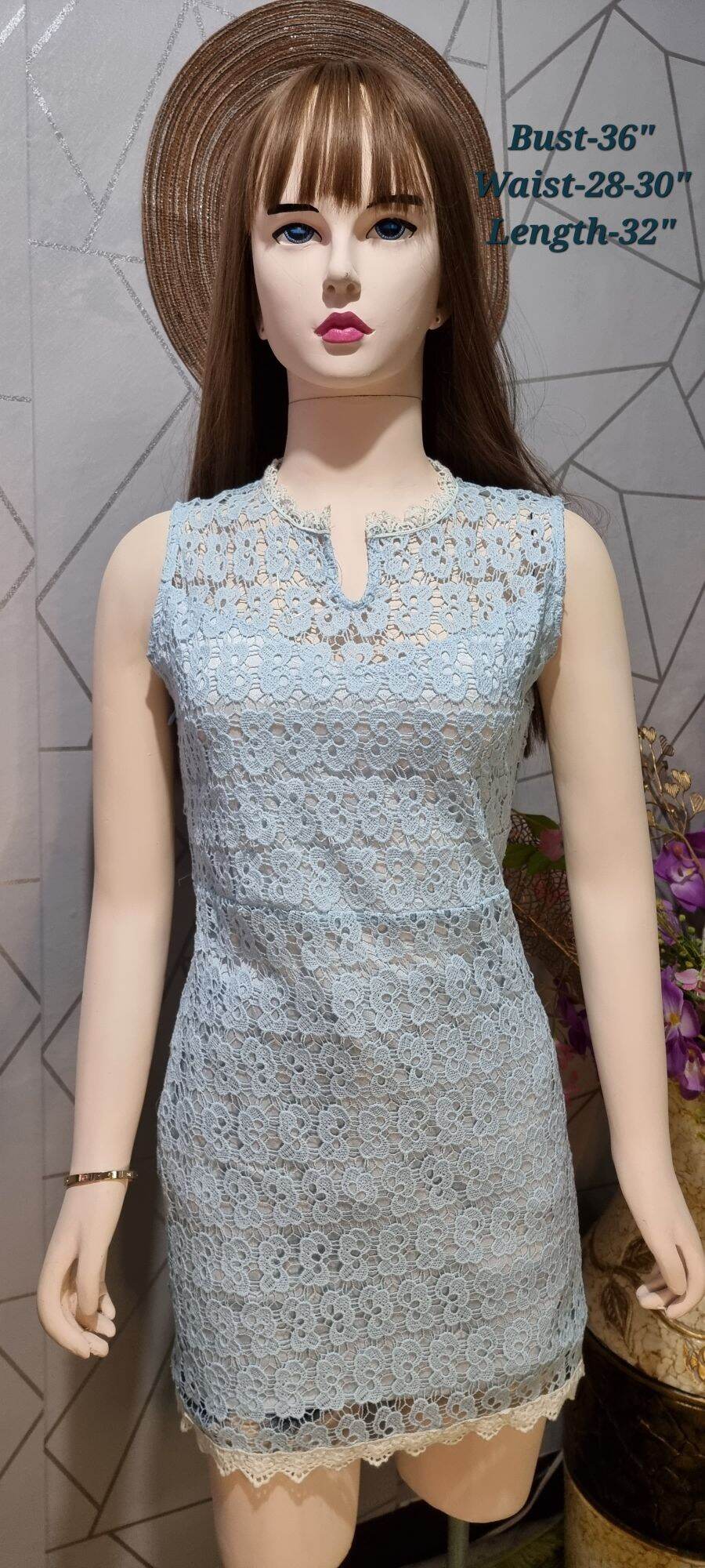 Korean Fashion Dress lace (thrifted) | Lazada PH