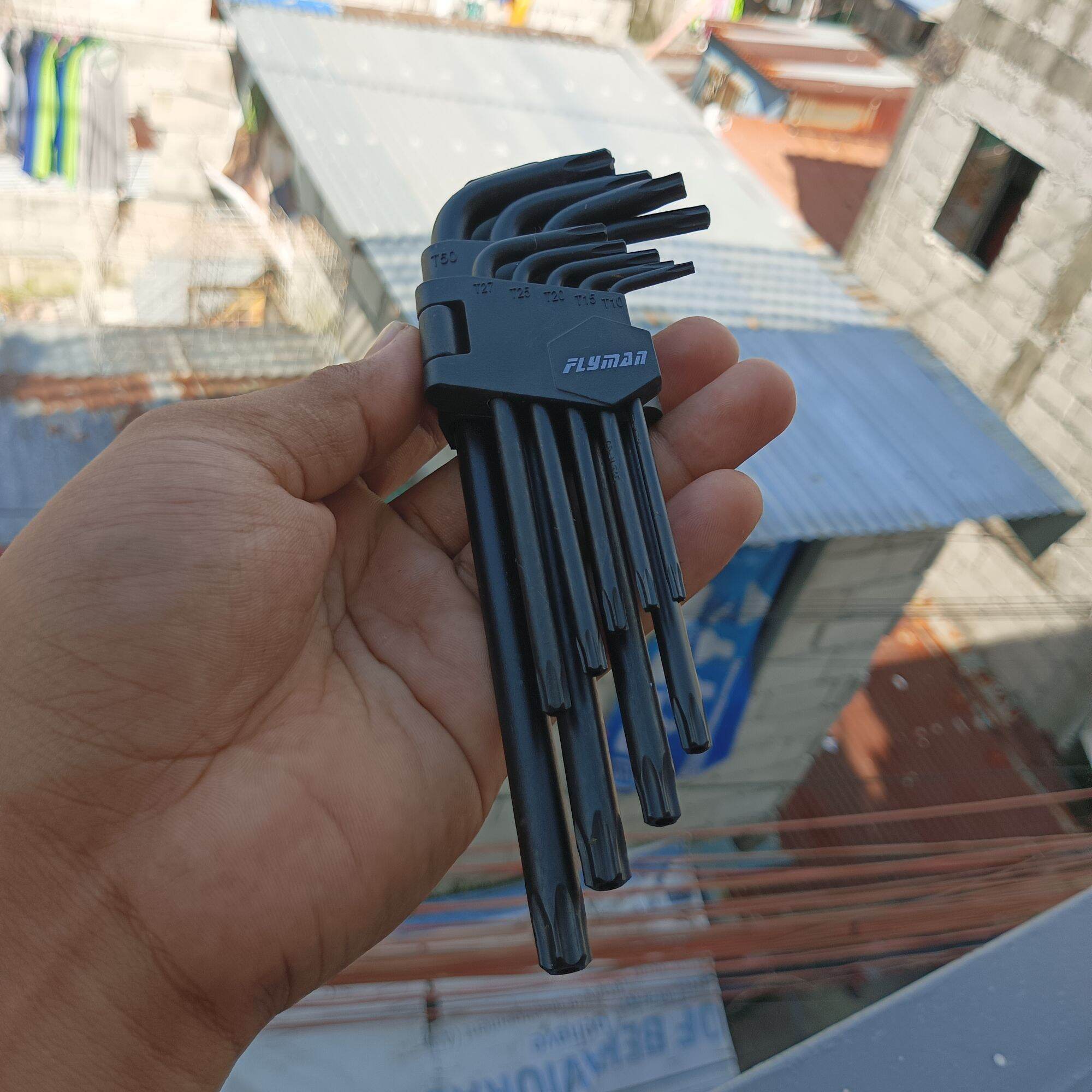 9pcs Allen wrench set long flower type original product USA made ...