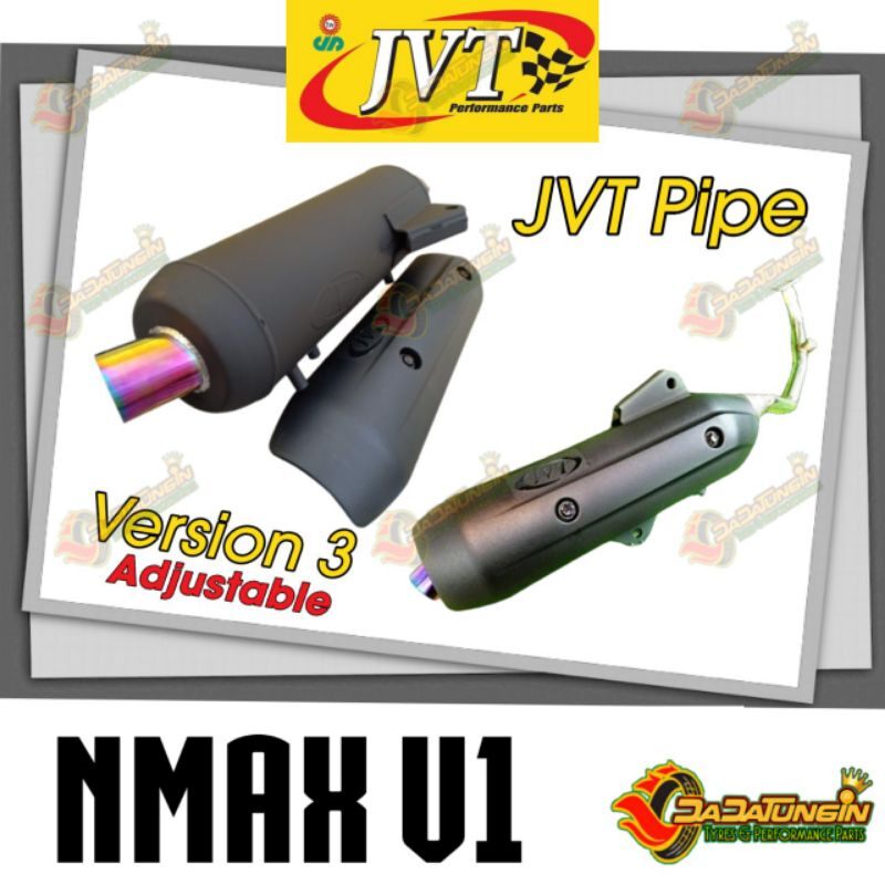JVT Power Pipe V3 Adjustable Sound Full System for Yamaha Nmax 155 w ...