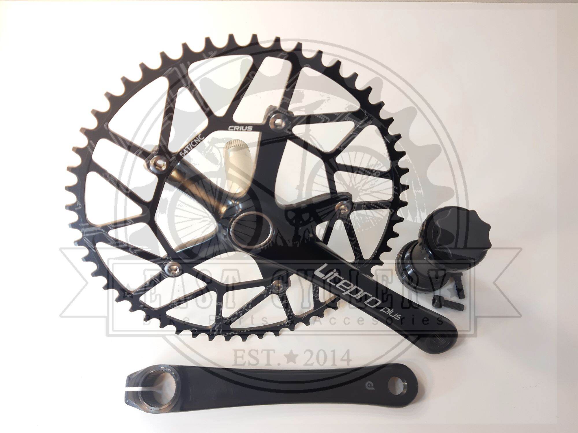 Litepro Plus Spyder and Dual Chainring Crankset Hollowtech