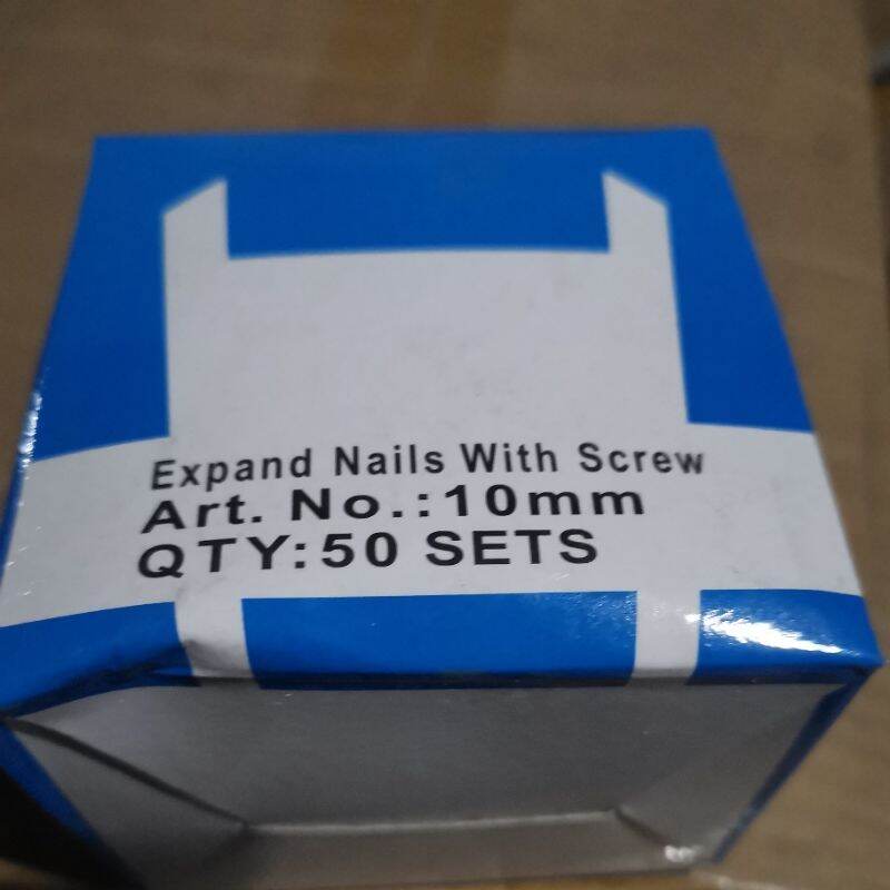Expand nails with screw tox 50set per box 5mm 6mm 8mm 10mm | Lazada PH