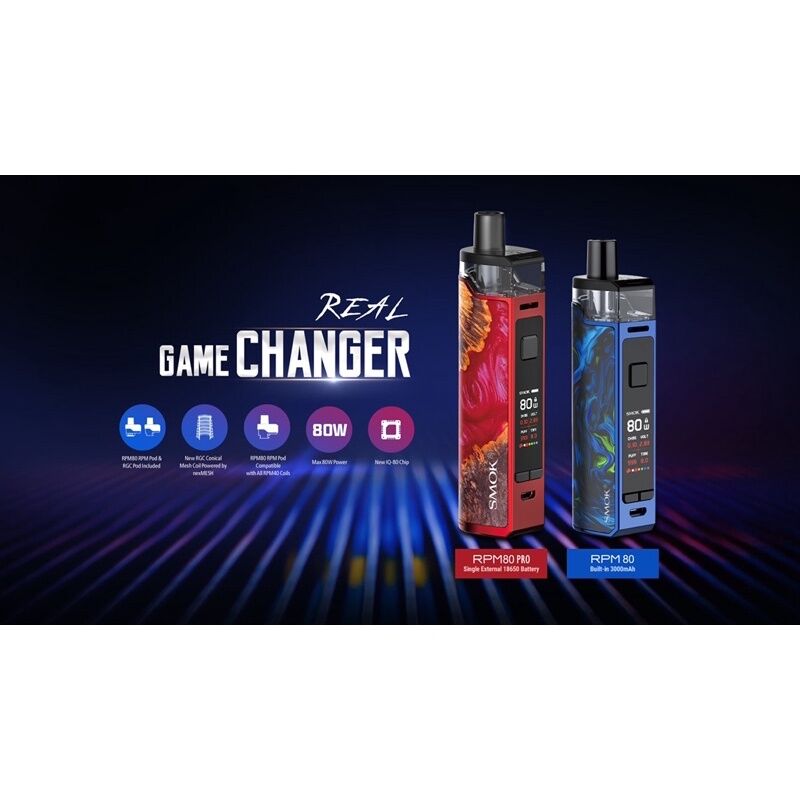 SMOK RPM80 PRO KIT POD 80 WATTS VAPE MOD SMOK RPM SMOK FETCH NORD ...