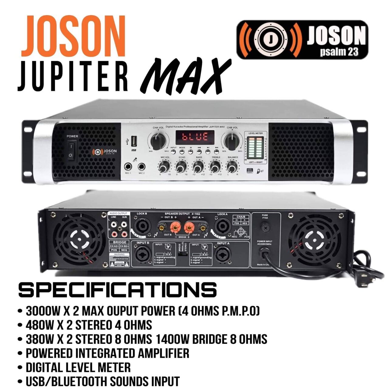 JOSON JUPITER MAX INTEGRATED POWERED AMPLIFIER 2022 MODEL