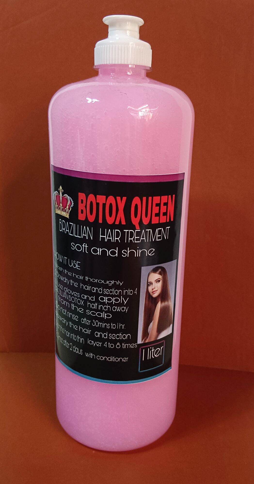 New BRaZILIAN BOTOX QUEEN hair treatment 1liter with free gloves ...