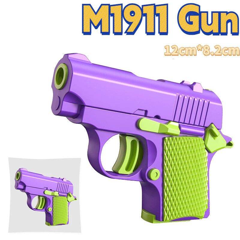 TURNIP GUN M1911 BABY GUN TOY GUN MINI GUN STRESS RELIEF GUN | Lazada PH