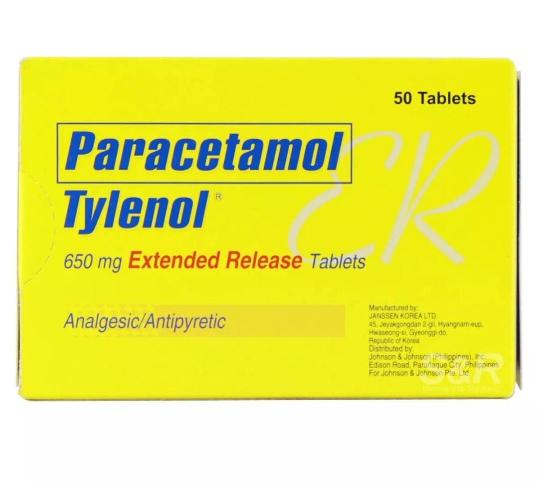 Tylenol Extended Release Tablets 650mg 50 Tablets | Lazada PH