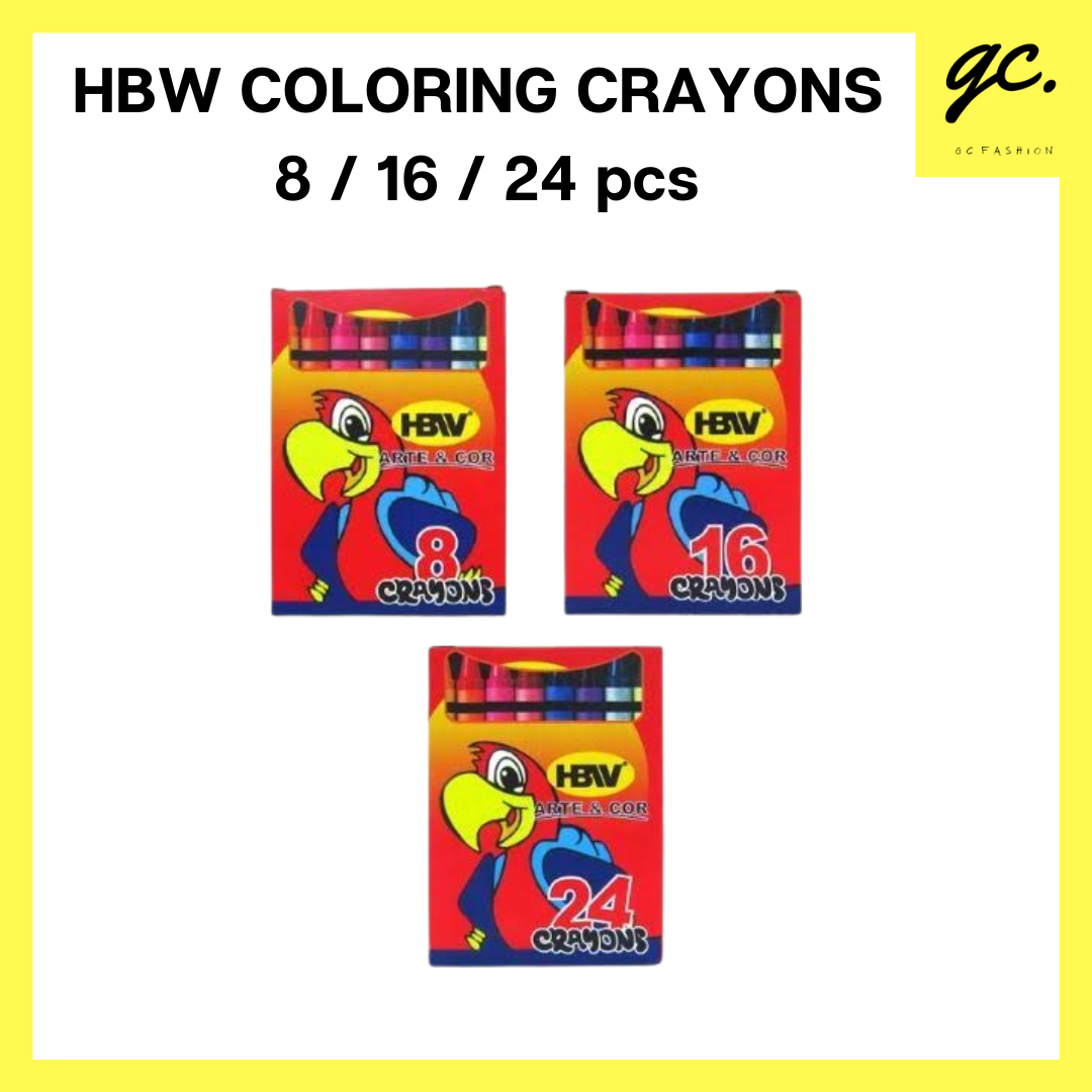 GC Original HBW Coloring Crayons in 8/ 16/ 24pcs | Lazada PH