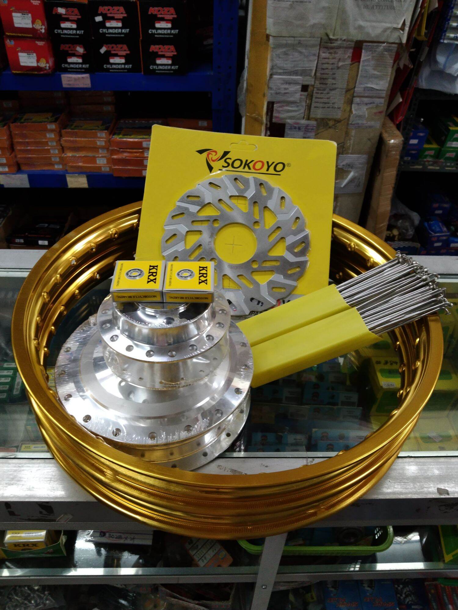 rim set for mio i 125 rim/hub/rayus/disc/bearing | Lazada PH