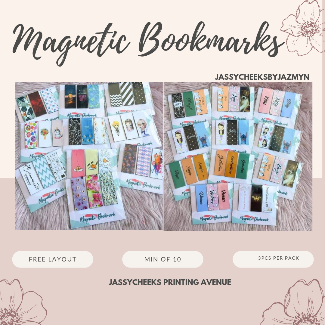 Personalized Magnetic Bookmarks 3pcs per pack | Lazada PH