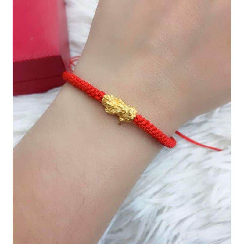 lucky charm bracelet with 24k real gold piao | Lazada PH