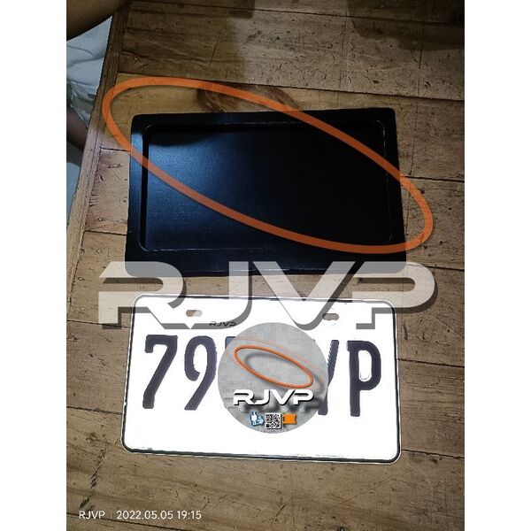 Motorcycle Plate Number Cover / Holder LTO Standard Size Black Sintra ...
