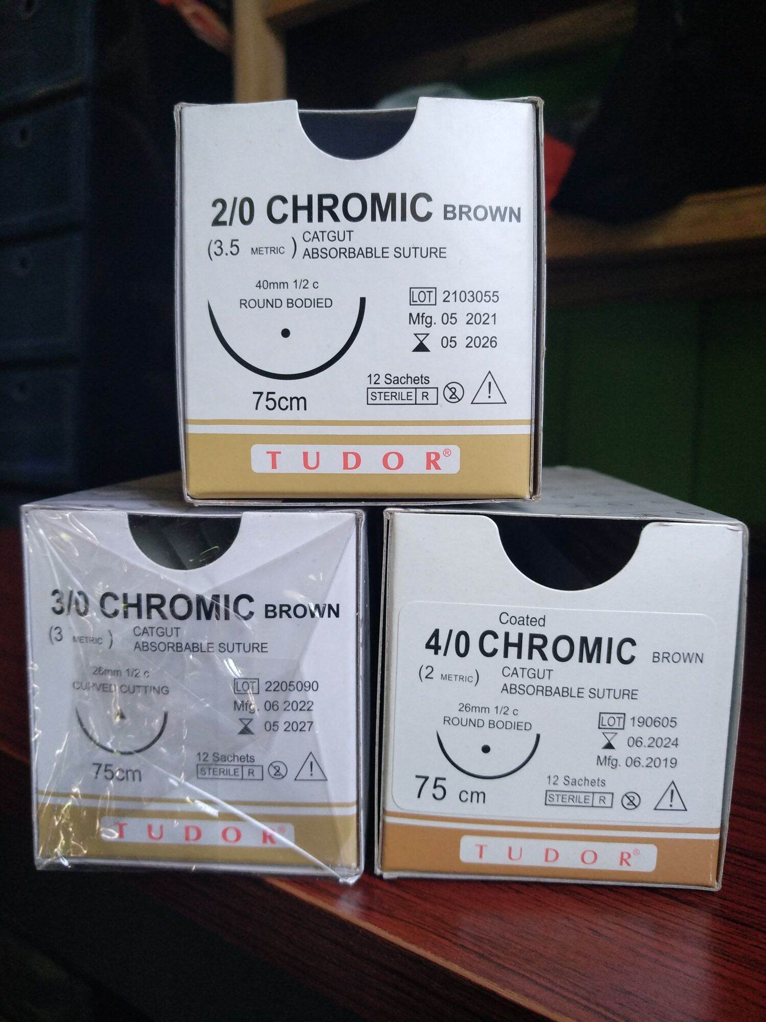 Suture Chromic Tudor ( 1box / 12pcs ) ( 1.0 2.0 3.0 4.0 ) | Lazada PH