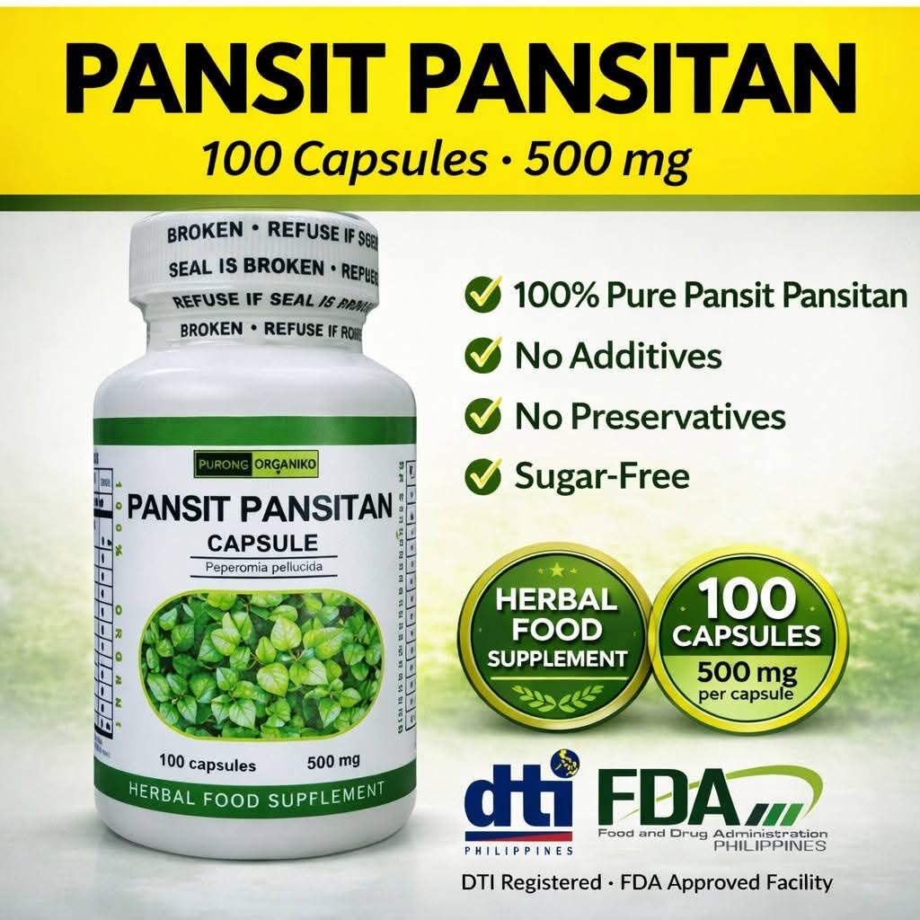 PANSIT PANSITAN HERBAL CAPSULES (100 CAPS.) by purong organiko | Lazada PH