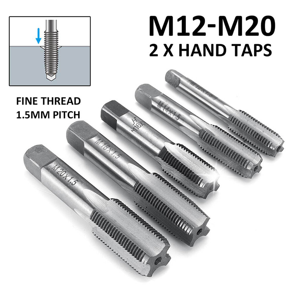 2pcs Hss Machine Screw Thread Taps Right Hand Machine Straight Fluted ...