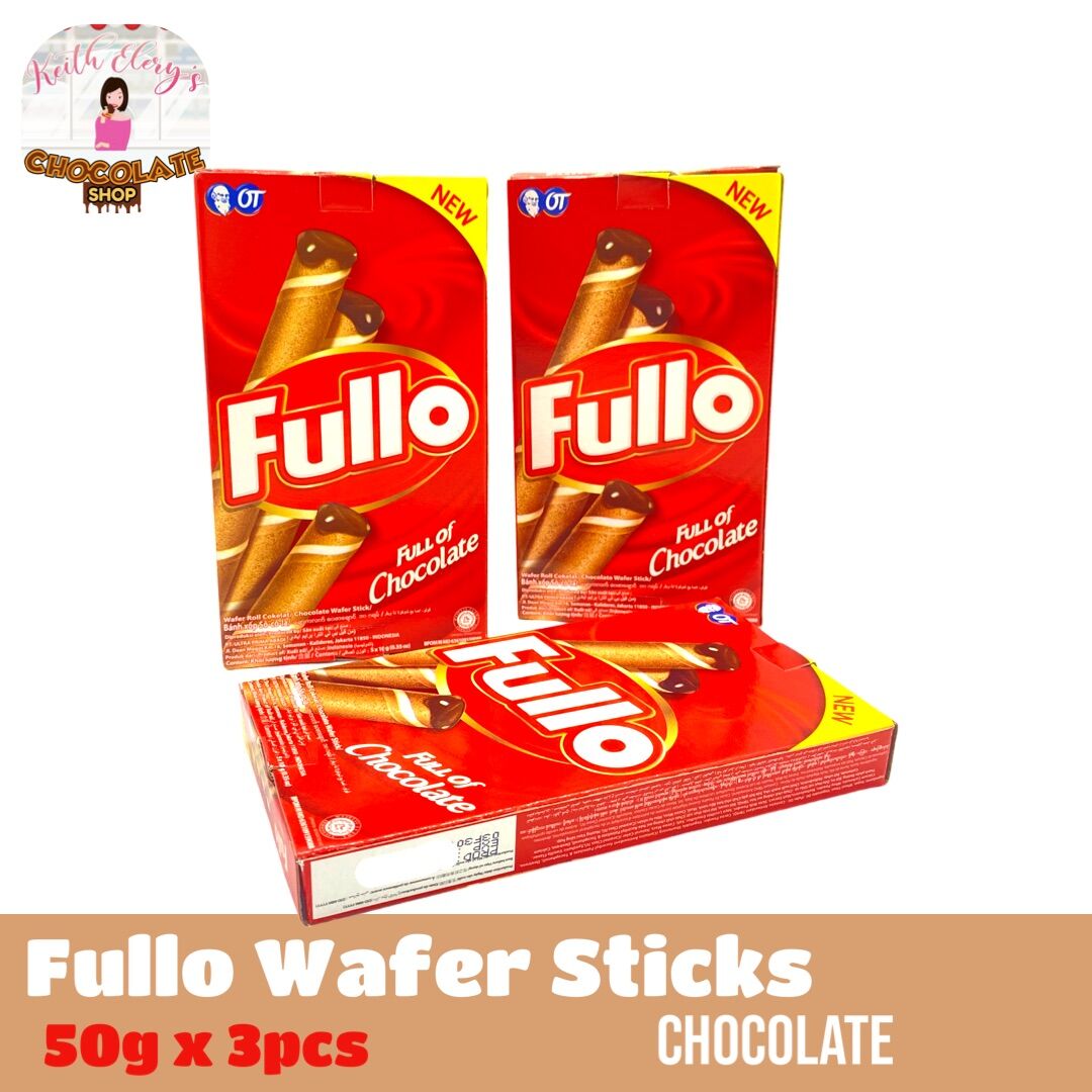Fullo Chocolate Wafer Sticks (50g x 3) | Lazada PH
