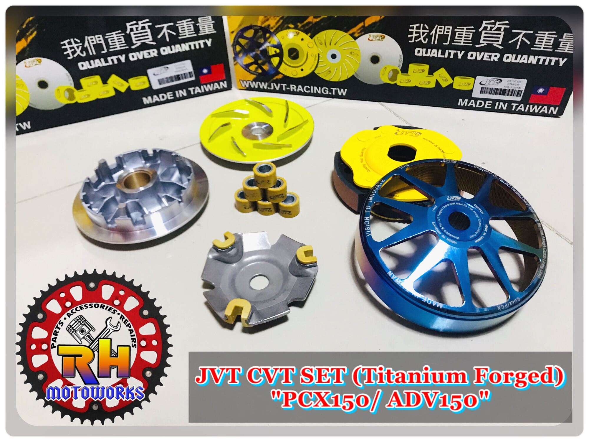 JVT CVT SET for PCX150/ ADV150 (FORGED TITANIUM - REGROOVED) | Lazada PH