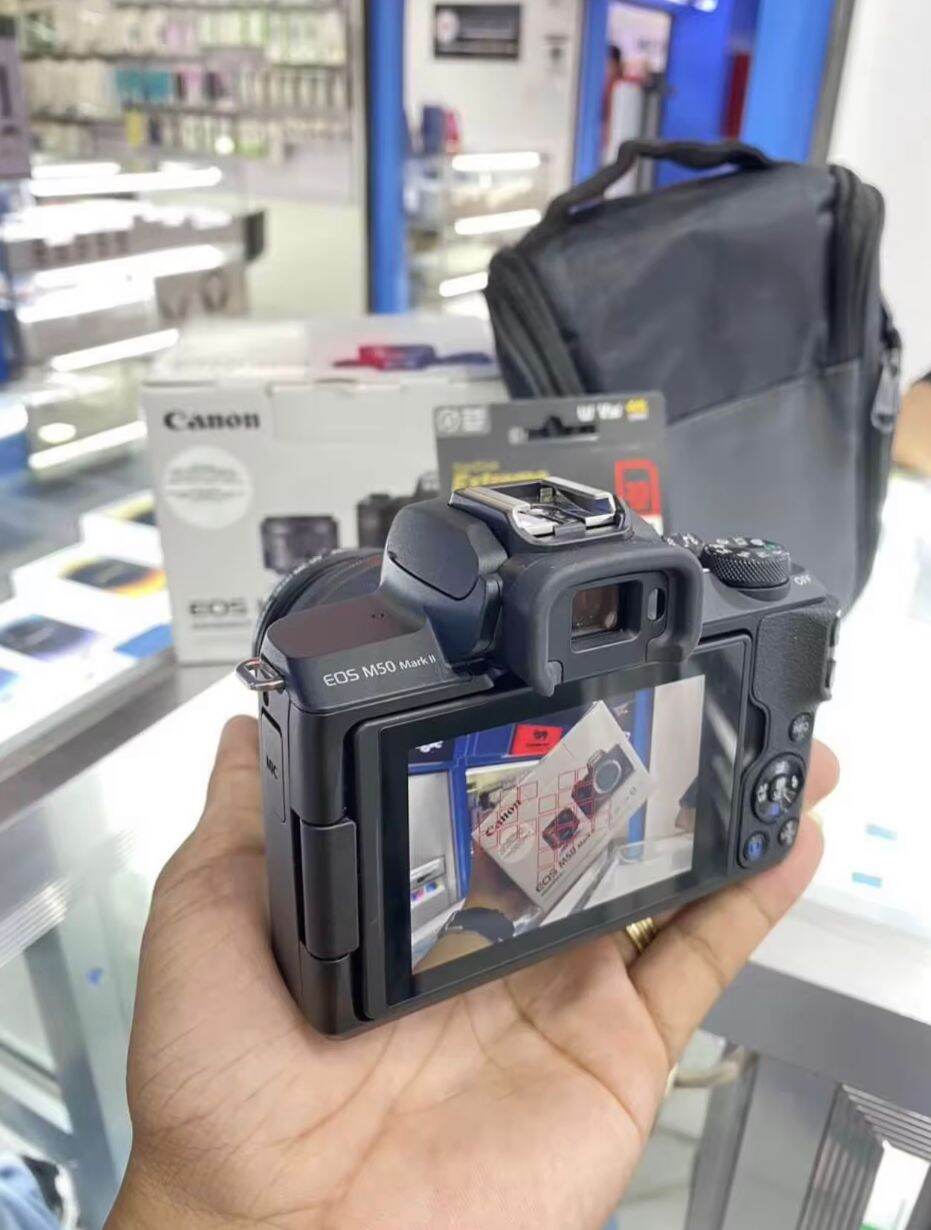 Canon EOS M50 Mark II Mirrorless 4K 24.1 MP EF-M 15-45mm IS STM Digital ...