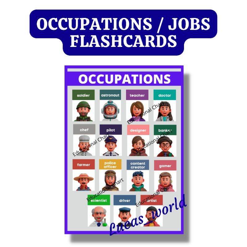 Occupations Flashcards , Professions Flashcards , Jobs Flashcards and ...