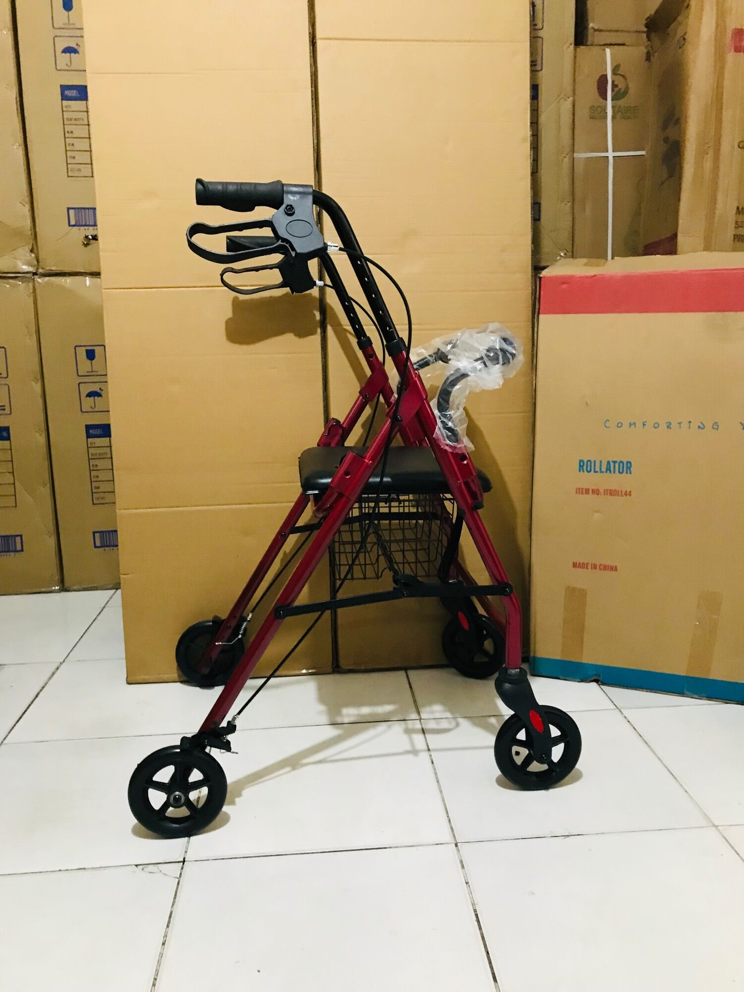 Rollator Walker with Footrest Walking Aid Rollator Foldable | Lazada PH