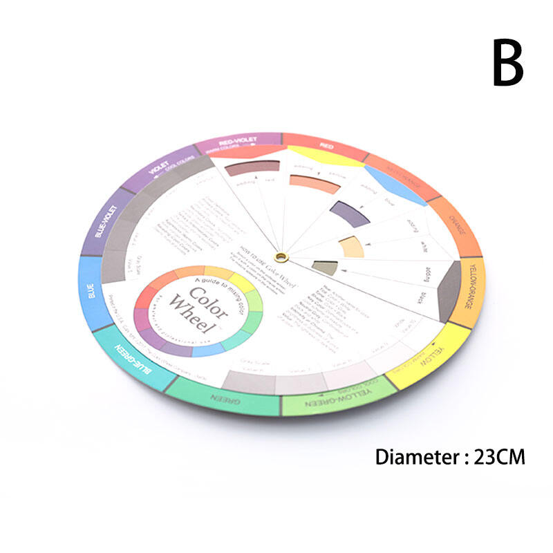 Professional Mixed Color Paper Card Design Wheel Ink Diagram Guide ...