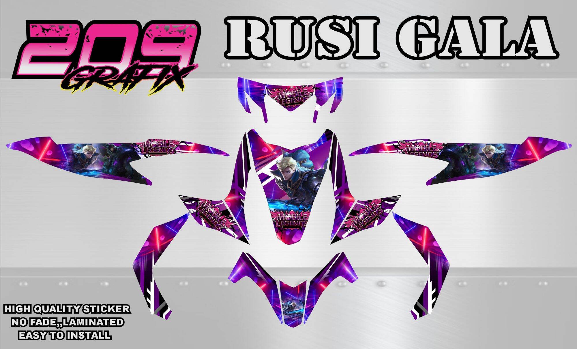 Rusi Gala full body decals | Lazada PH