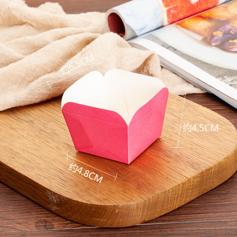 High Temperature Resistant Square Paper Cup Square Cup Muffin Cake ...