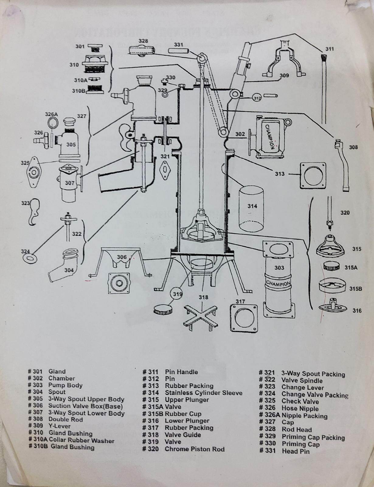 Champion Poso Parts Hand Water Pump Poso Jetmatic Champion Eagle Dragon Lazada Ph