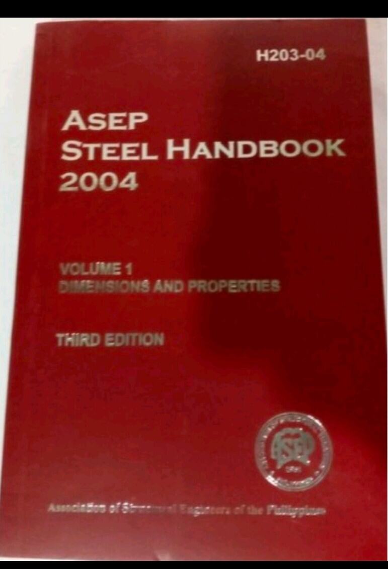 ASEP STEEL HANDBOOK 2004 vol.1 third edition | Lazada PH