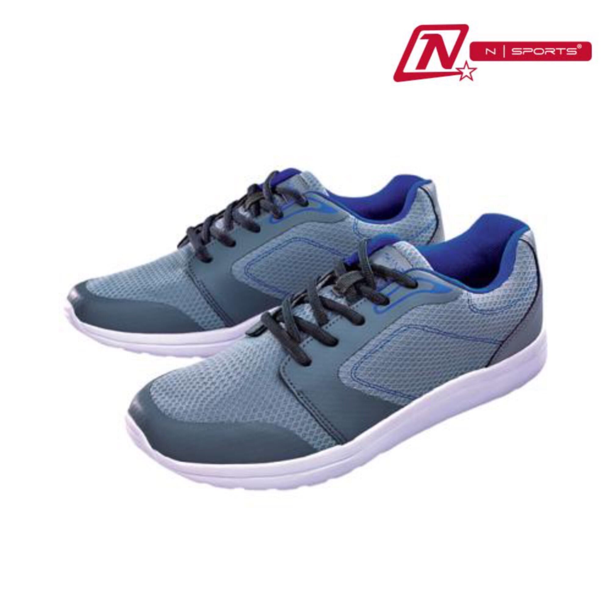 NATHANIEL Men’s Blue Gray Casual Shoes : Distortion | Lazada PH