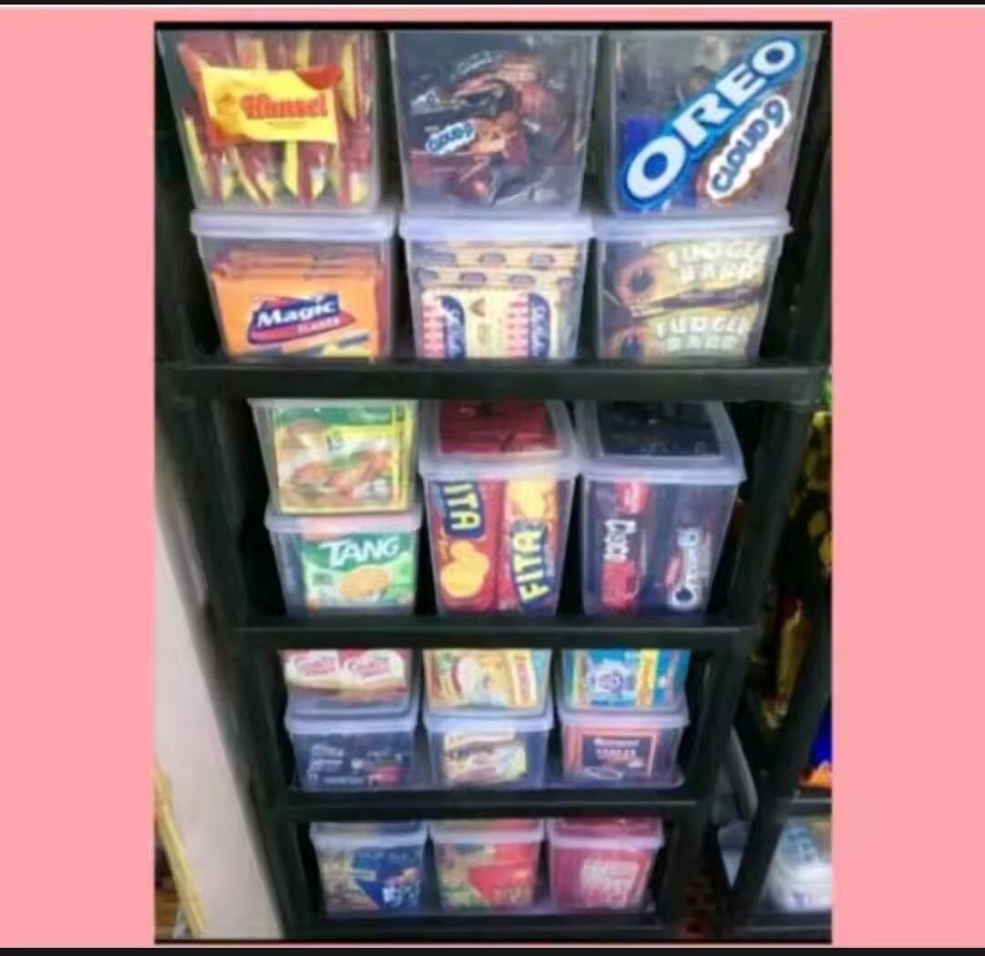 3 PCS CLEAR FOOD PLASTIC STORAGE CONTAINER MILK TEA POWDER CEREAL HALO ...