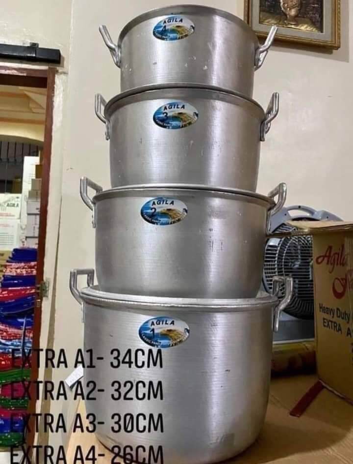 AGILA FAMOUS 8 KALDERO SET SIZE 34CM/ 32CM/ 30CM/26CM HEAVY DUTY & HIGH ...