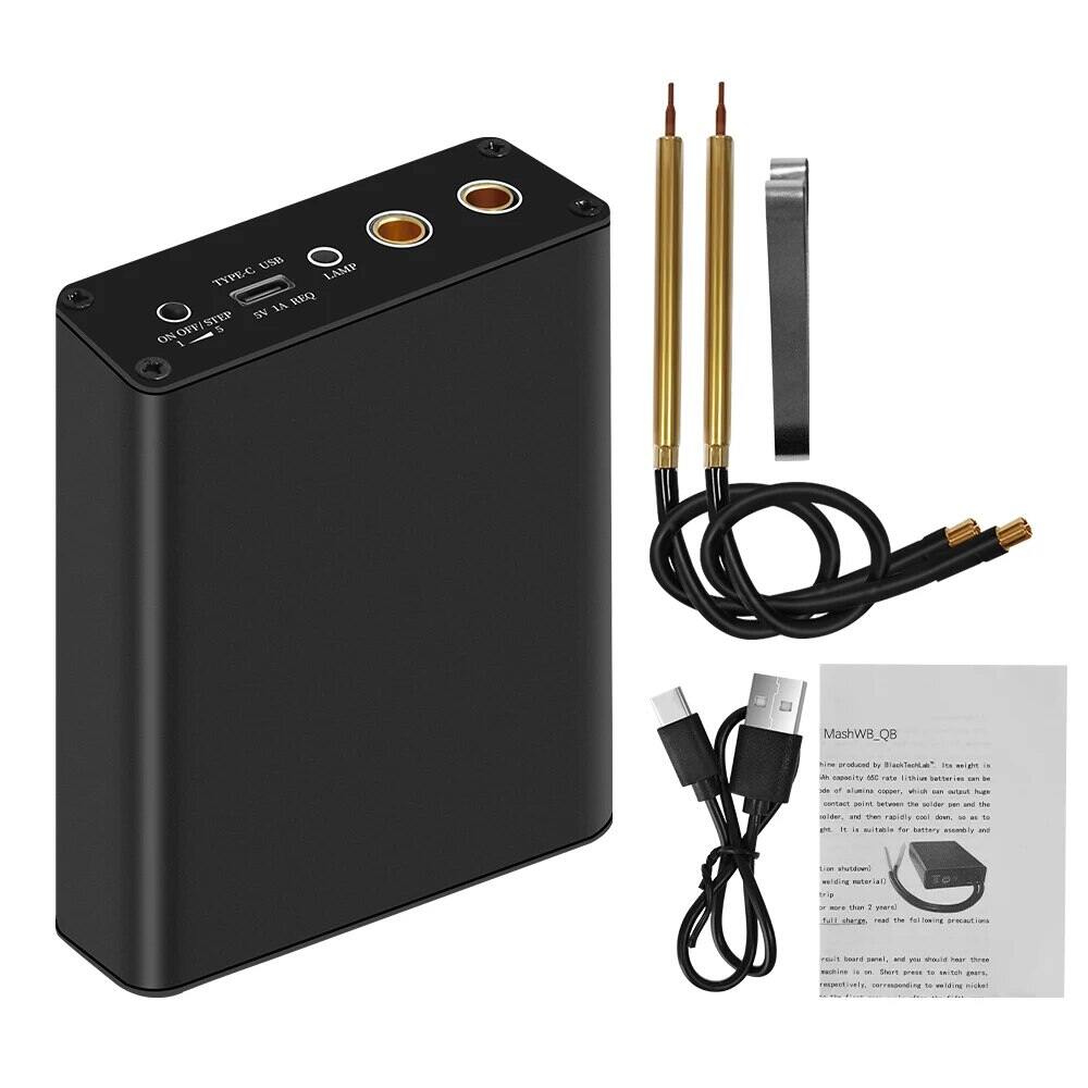 Battery Spot Welder Five Power Adjustable Pocket Portable Spot Welder ...