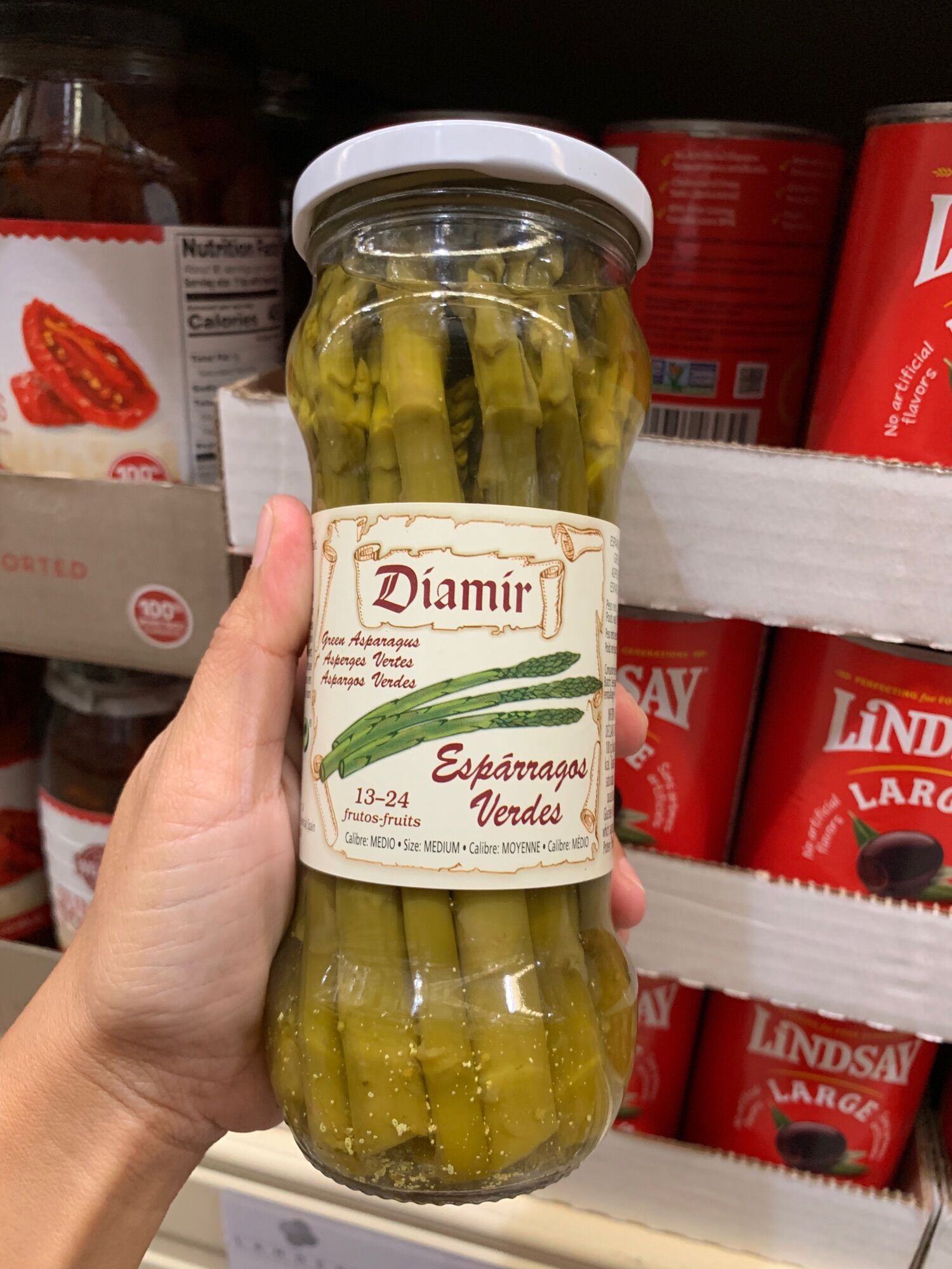 DIAMIR GREEN ASPARAGUS GLASS JAR 370ml | Lazada PH