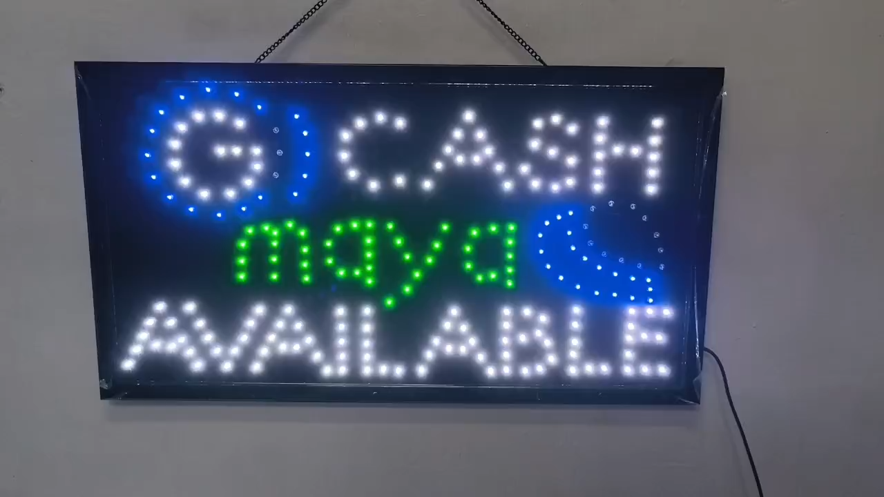 GCASH MAYA AVAILABLE LED DISPLAY BOARD SIGNAGE LED LIGHT ENERGY SAVING ...