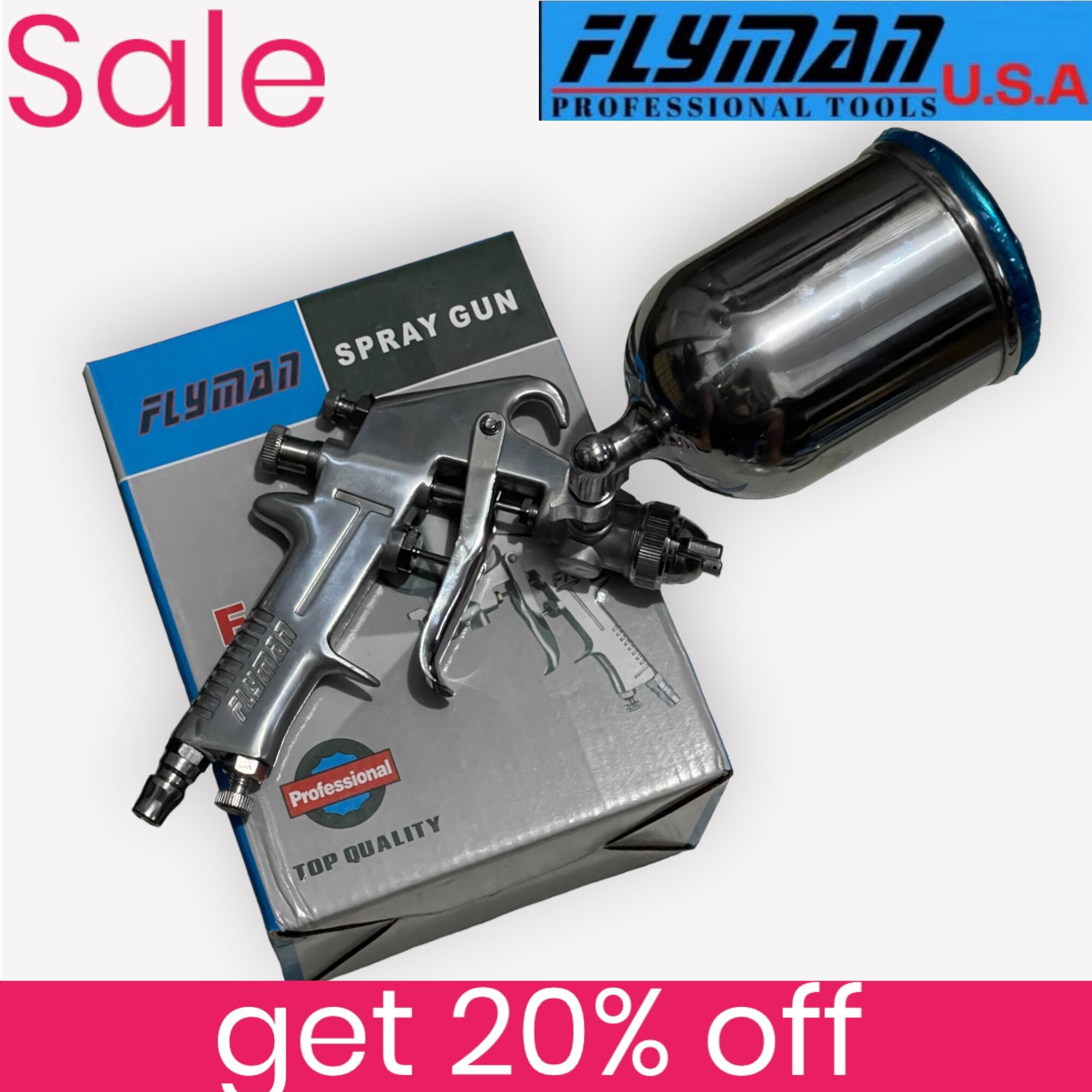 Spray Gun F75 Pneumatic Flyman USA ORIGINAL | Lazada PH