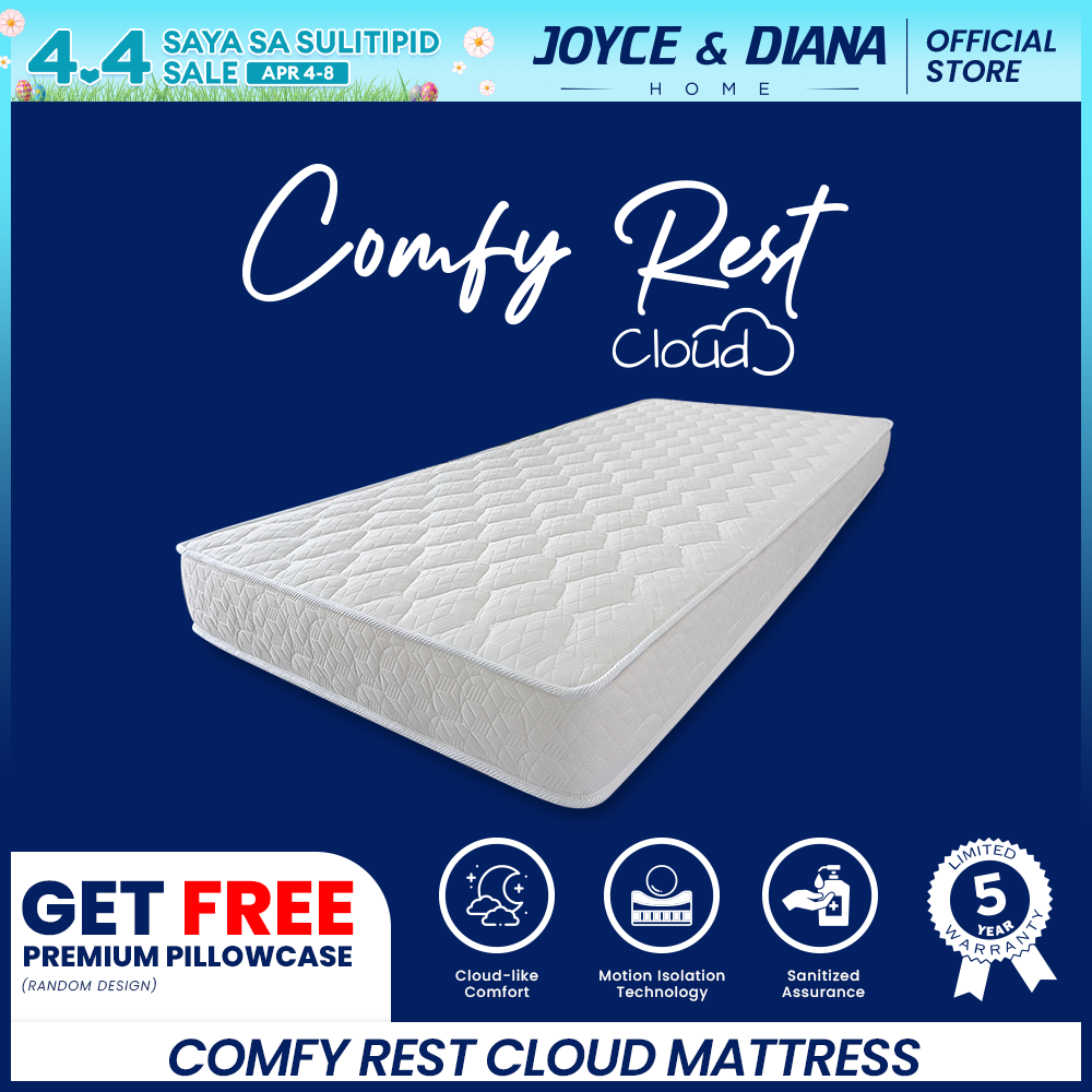 Joyce & Diana Home Comfy Rest Cloud Mattress 6/8 inches Foam Mattress 100% Hypoallergenic ...