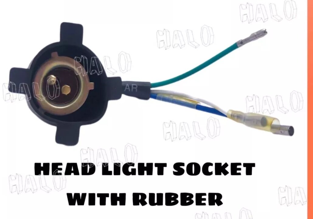 motorcycle headlight socket with rubber | Lazada PH