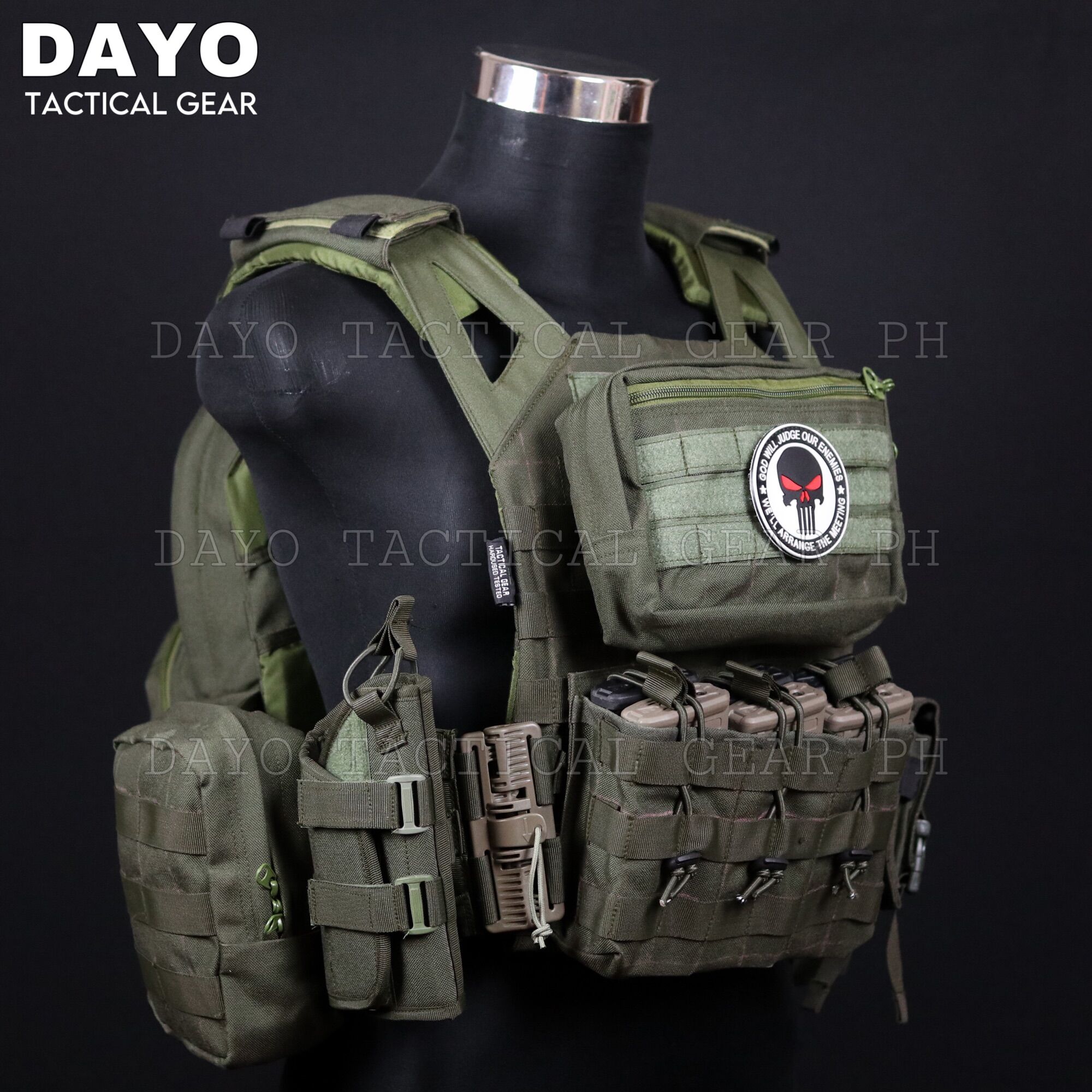 (COD) (DAYO) BACK TO BACK PLATE CARRIER BANDOLIER COMPLETE SET OPEN ...