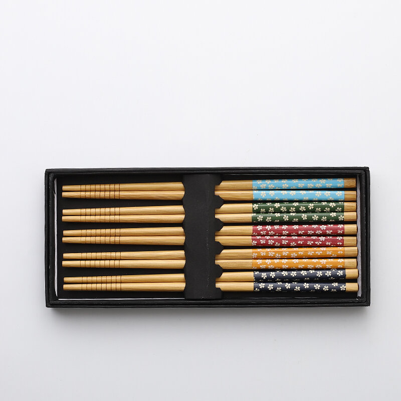 5-pair Pack Japanese Style Japanese Style Household Chopsticks Sets ...