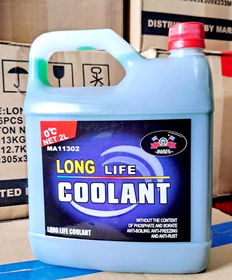 RADIATOR COOLANT 2LITERS READY TO USE MARPA (LONG LIFE COOLANT) PINK ...