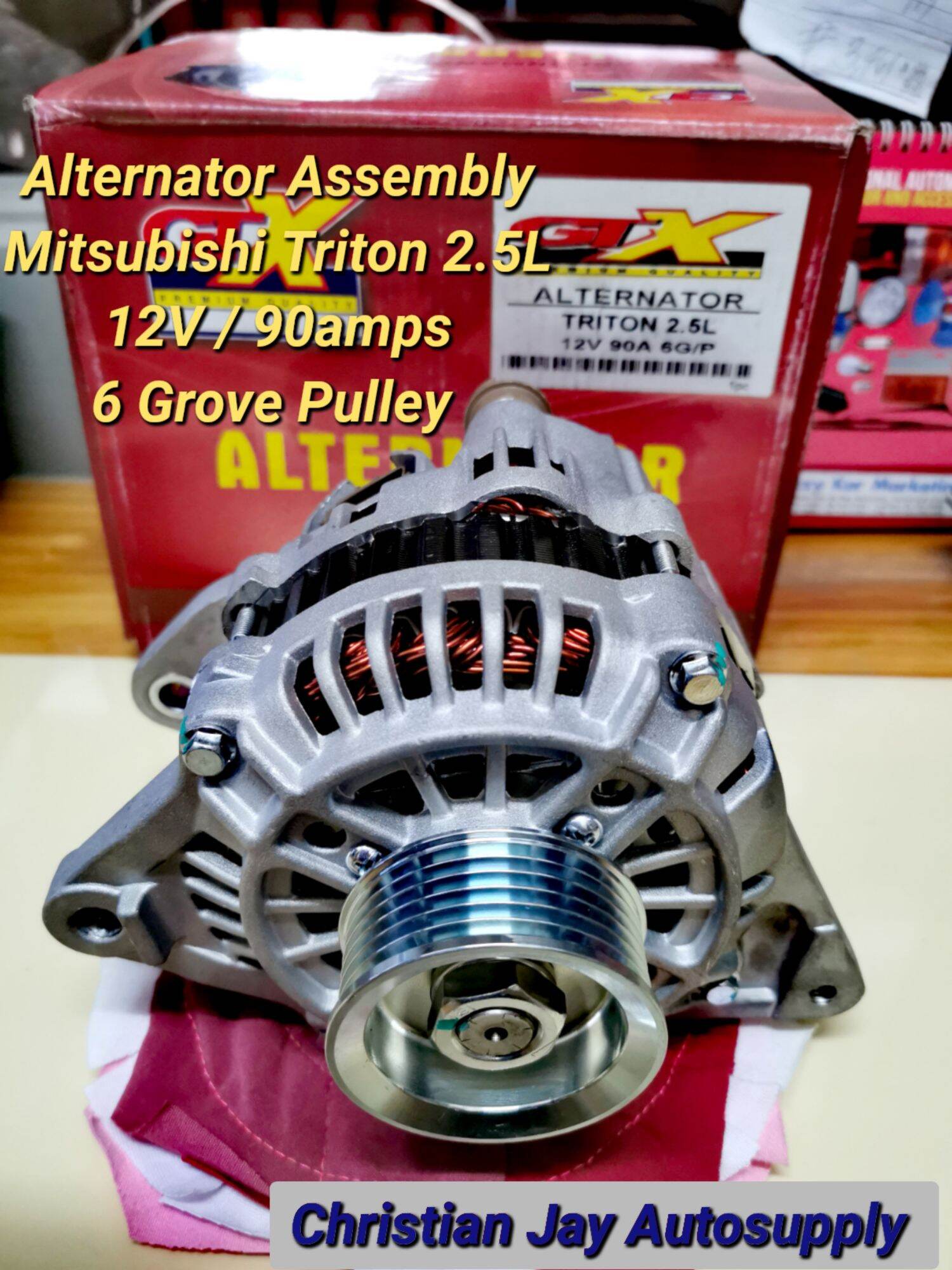 Gtx Alternator Assembly Mitsubishi Triton 2.5L 12V/90A 6 Grove Pulley ...