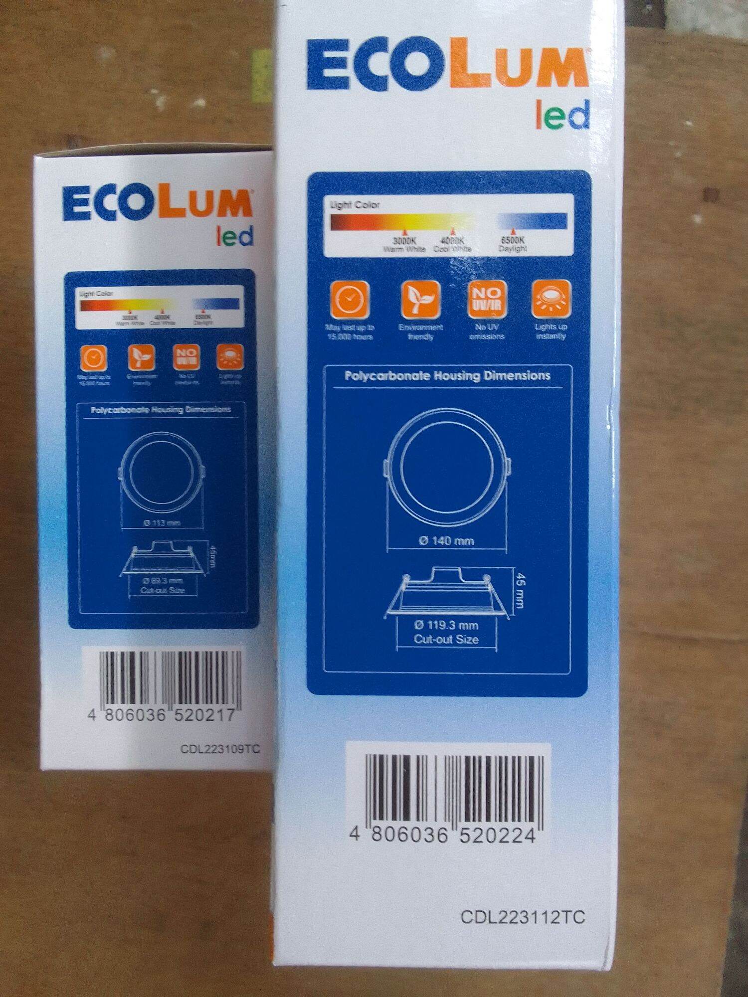 ECOLUM LED 3 COLOR TRICOLOR DOWNLIGHT 7W,9W, 12W DAYLIGHT,WARM WHITE ...
