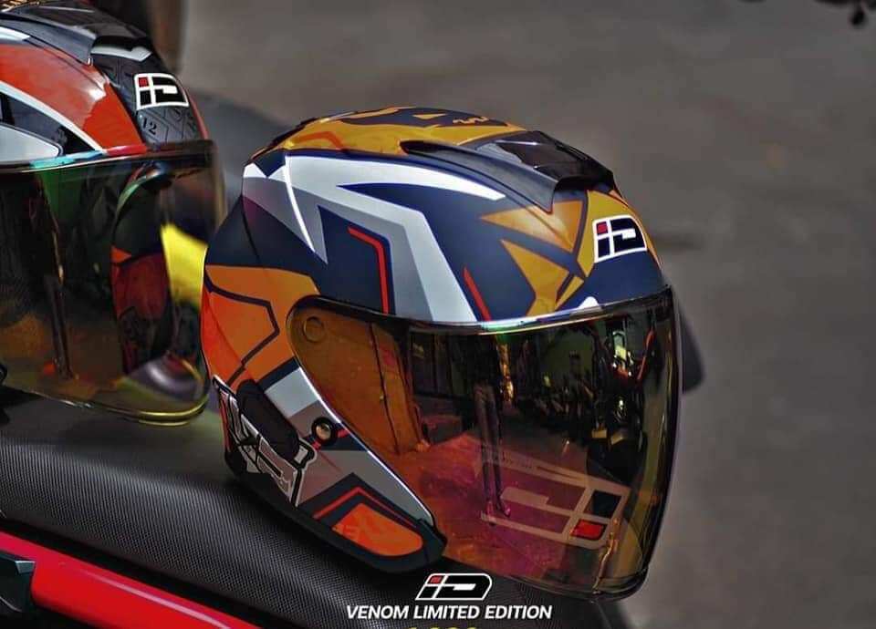 ID HELMET VENOM HALF FACE | Lazada PH