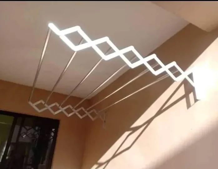 Wall Mounted Sampayan Retractable 6-pole (Havy Duty) Small Type (1-meter)