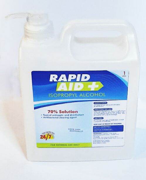 Rapid Aid 70%Isopropyl Alcohol (1L) | Lazada PH