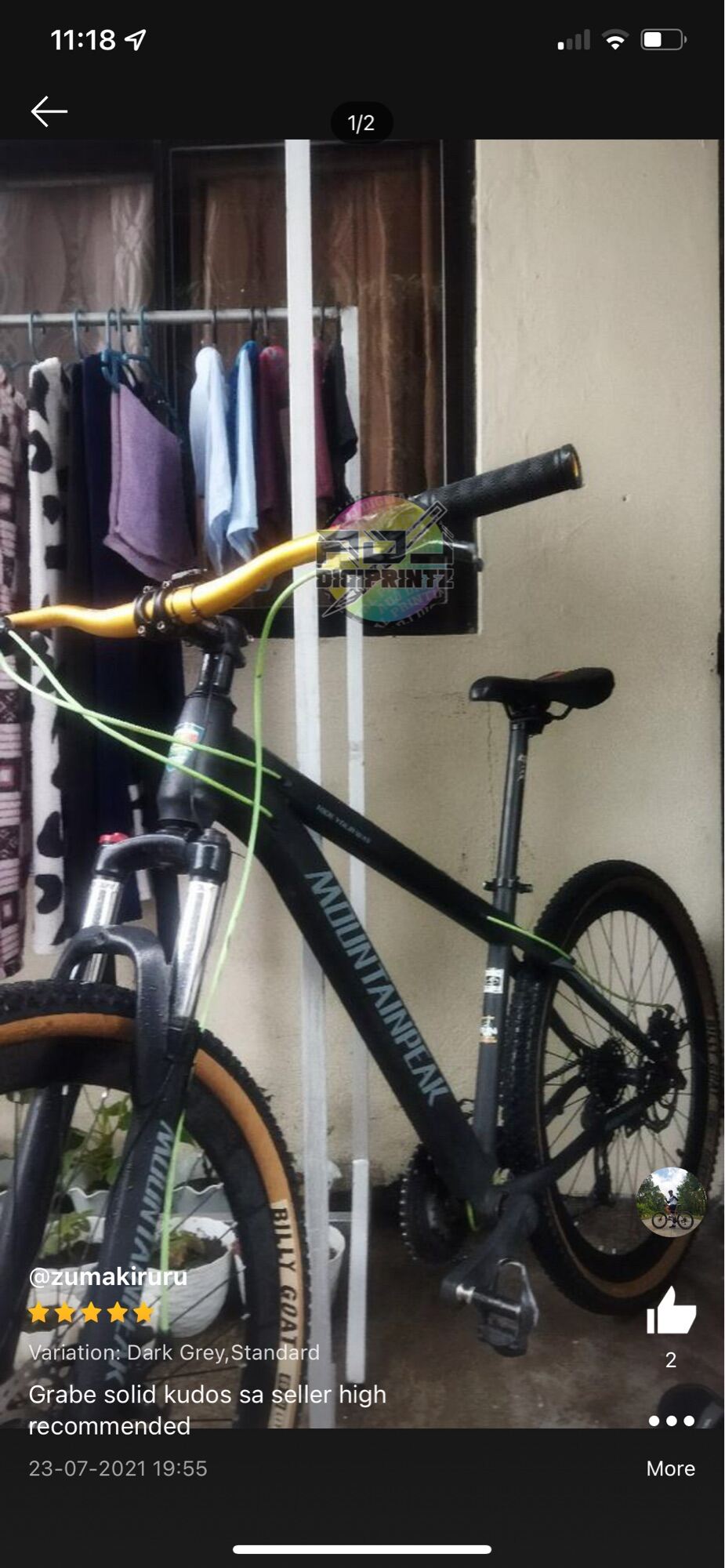 MOUNTAINPEAK MTB Frame Decals Sticker MORE COLOR | Lazada PH