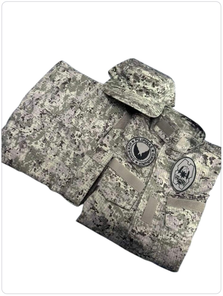 Cotonized PHIL. Airforce BDU Gray with free flag | Lazada PH